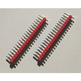 Colored Pin Headers / RED / 2.54mm pitch