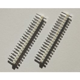 Colored Pin Headers / WHITE / 2.54mm pitch